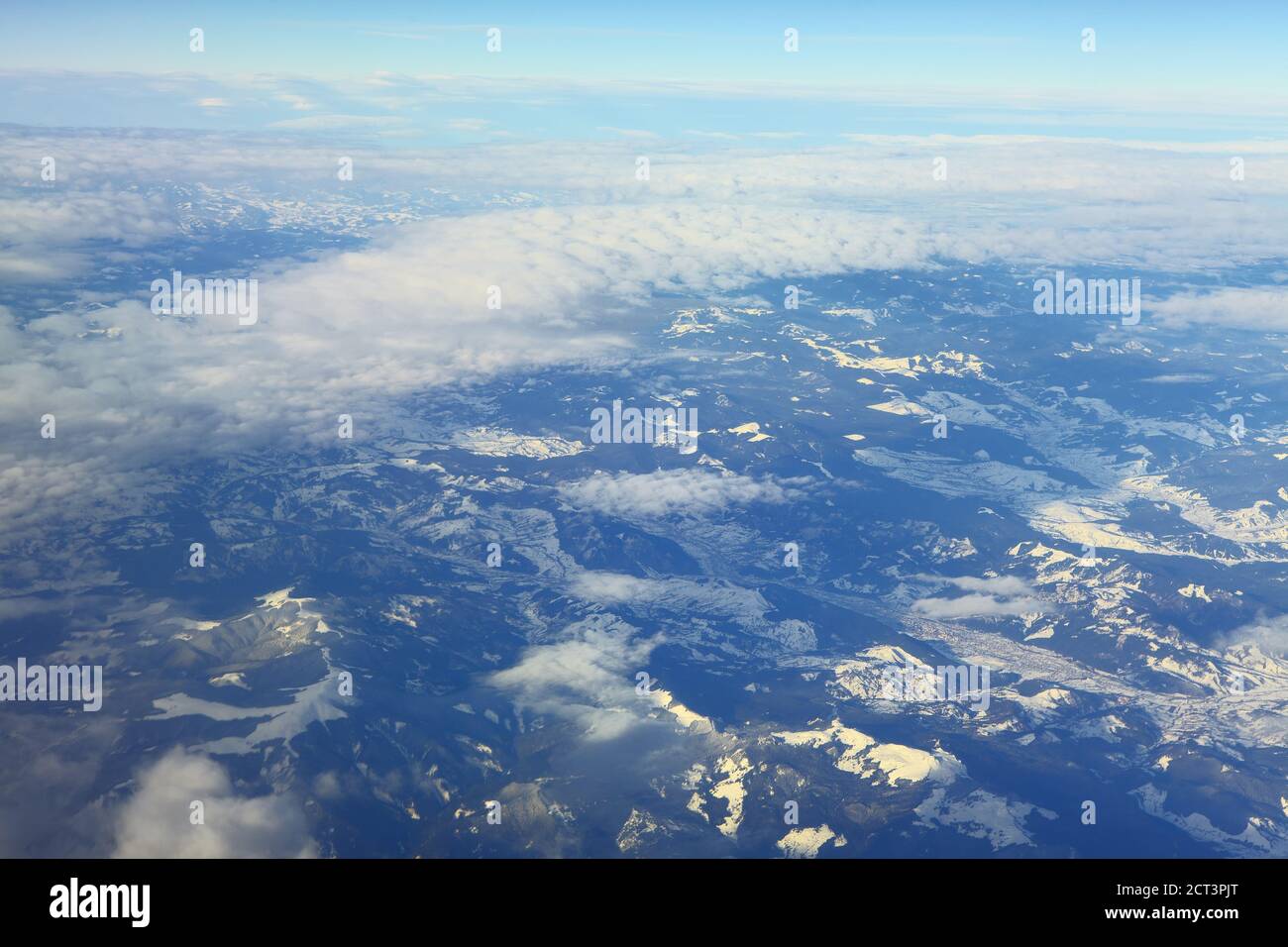 mountain range aerial view part of the Pennine Alps Stock Photo - Alamy