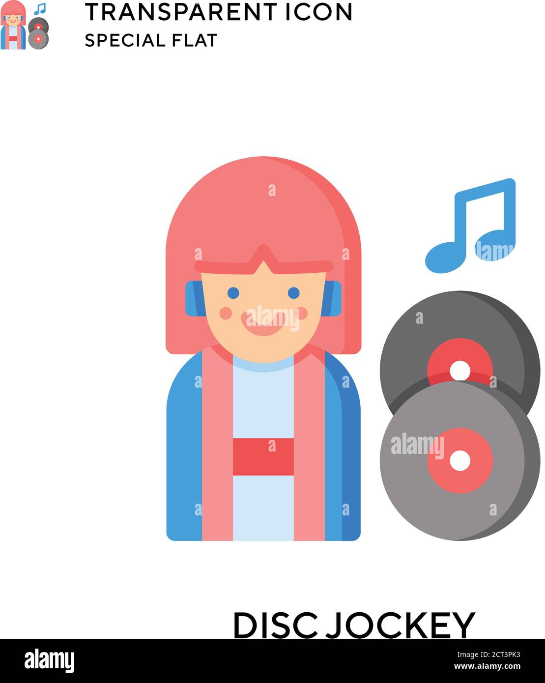 Professional disc jockey turntable Stock Vector Images - Alamy