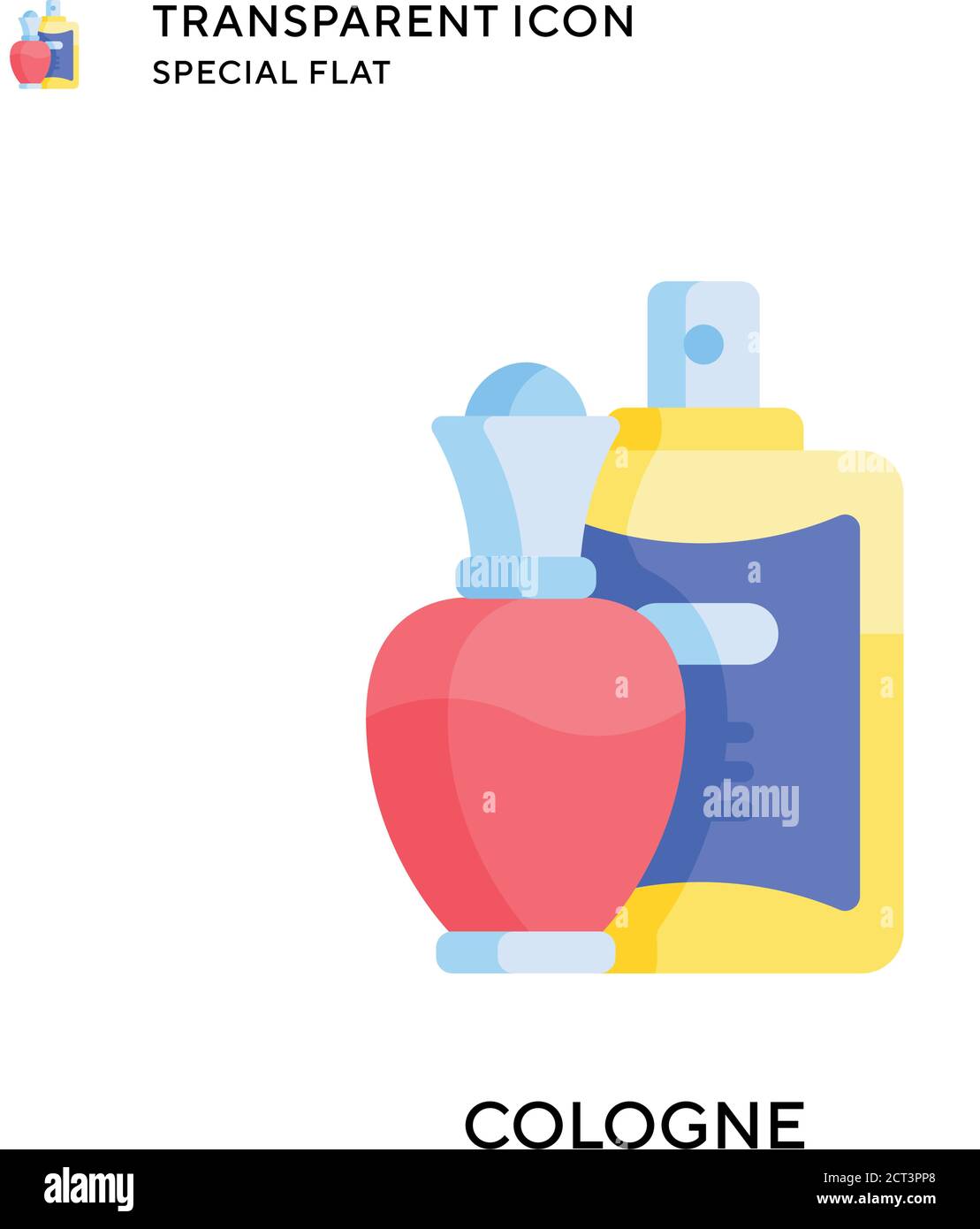 Cologne vector icon. Flat style illustration. EPS 10 vector Stock ...