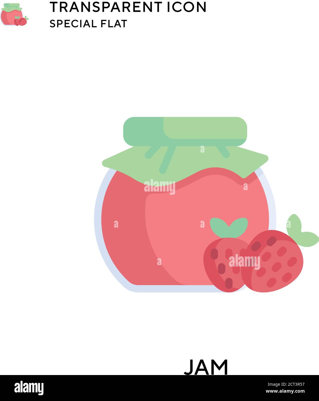 Jam vector icon. Flat style illustration. EPS 10 vector Stock Vector ...