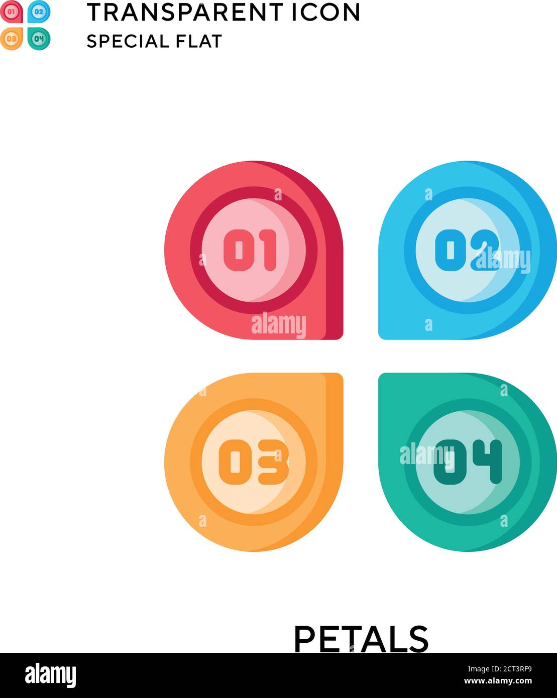 Falling petals vectors Cut Out Stock Images & Pictures - Alamy