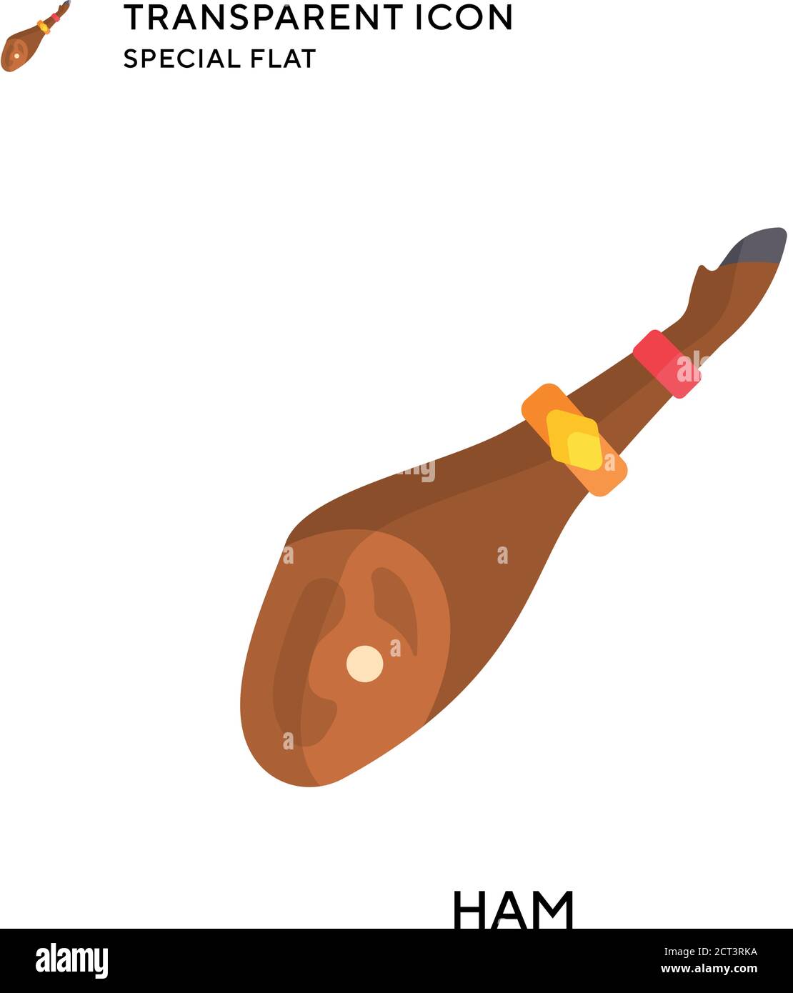 Honey baked ham Stock Vector Images - Alamy