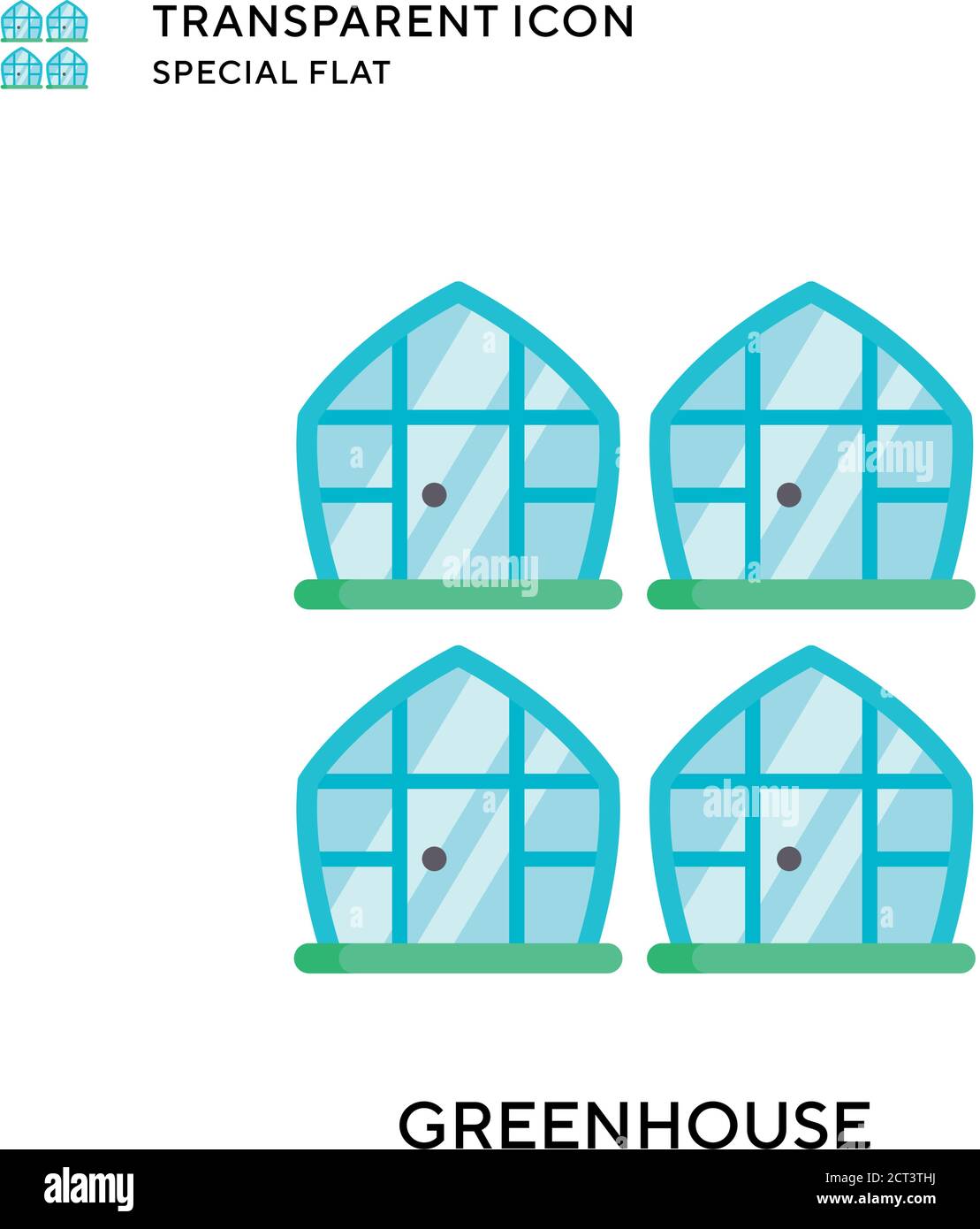 Greenhouse vector icon. Flat style illustration. EPS 10 vector Stock ...
