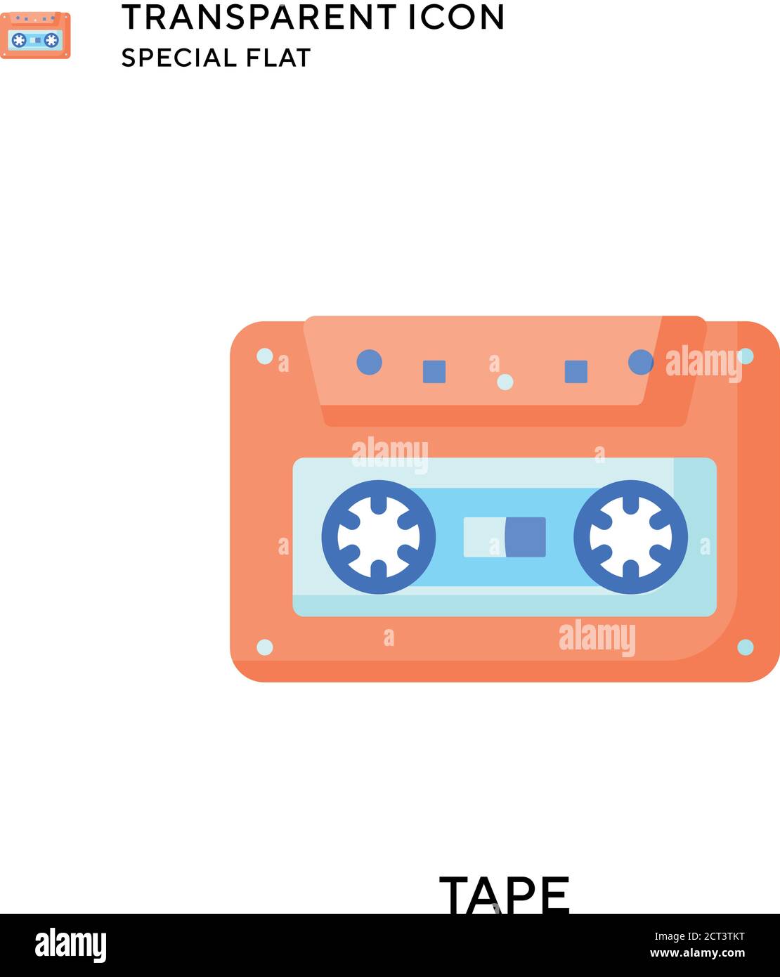 Tape vector icon. Flat style illustration. EPS 10 vector Stock Vector ...