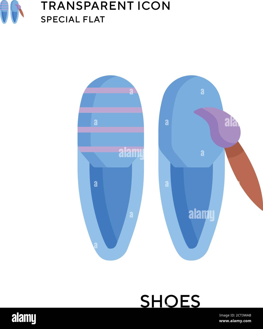 Shoes vector icon. Flat style illustration. EPS 10 vector Stock Vector ...