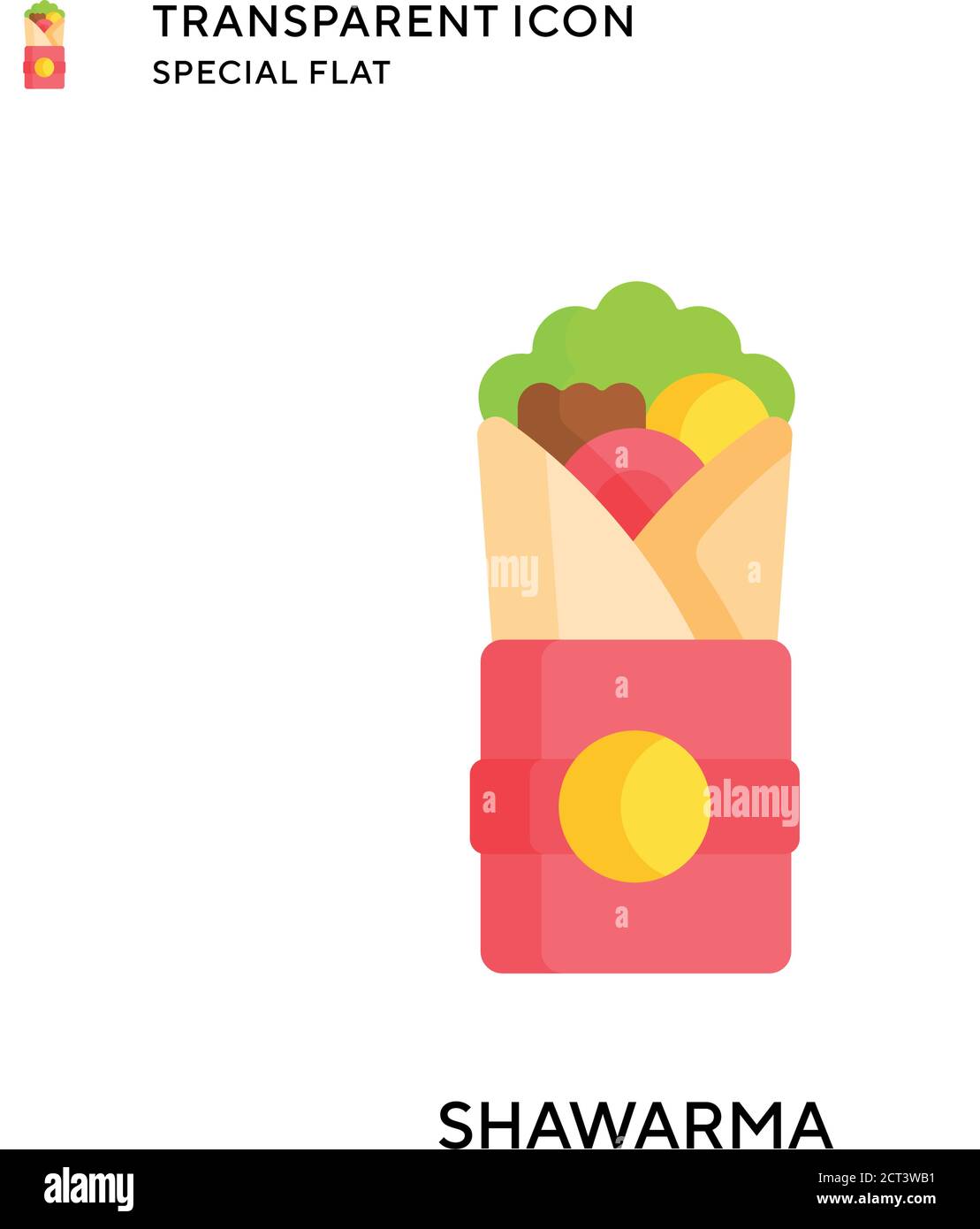 Shawarma sandwich vector vectors hi-res stock photography and images ...