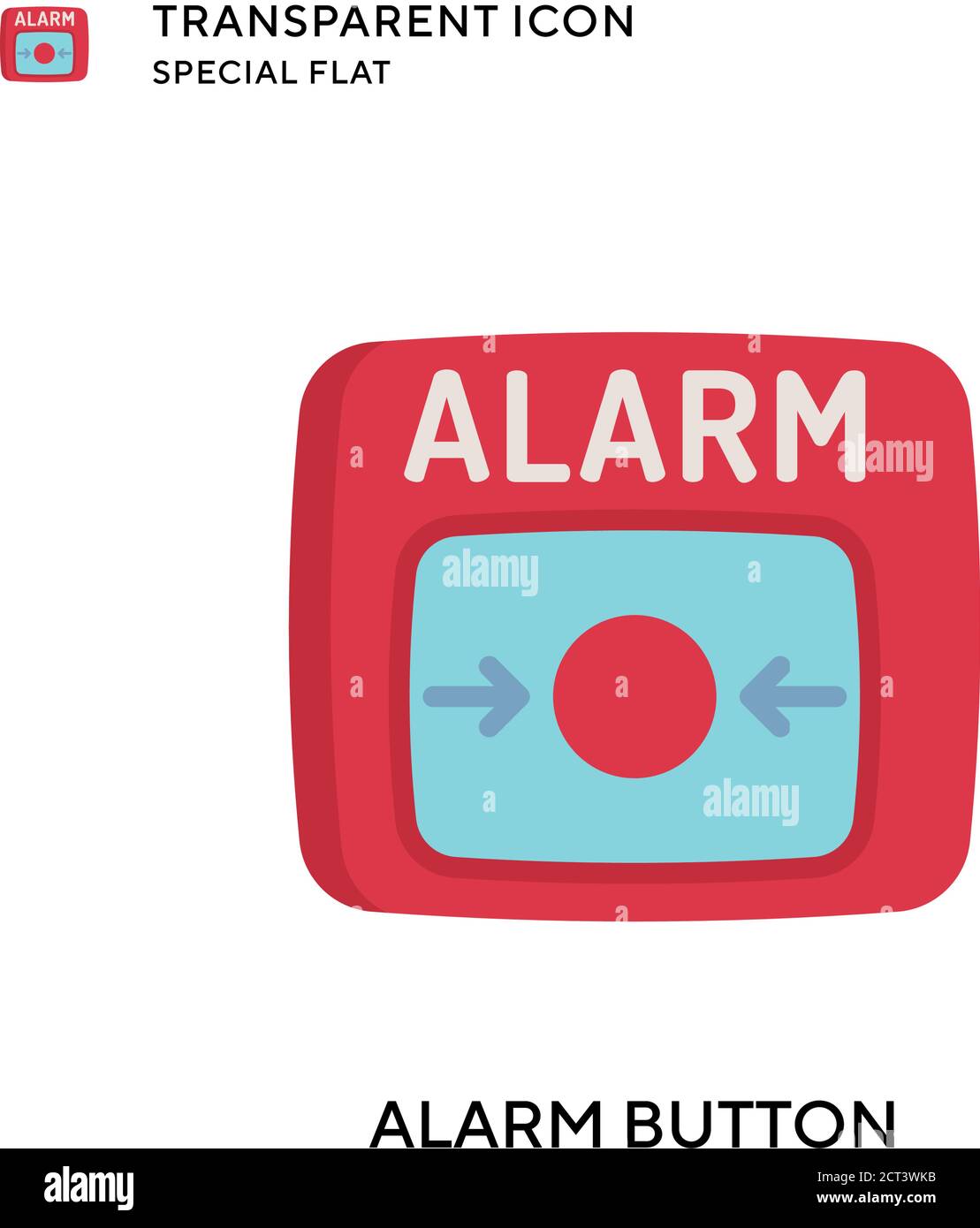 Red button alarm woman Stock Vector Images - Alamy