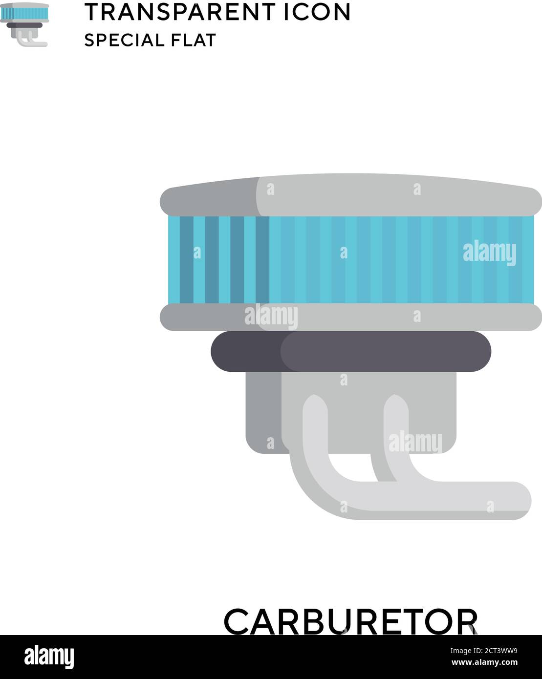 Carburetor vector icon. Flat style illustration. EPS 10 vector Stock ...