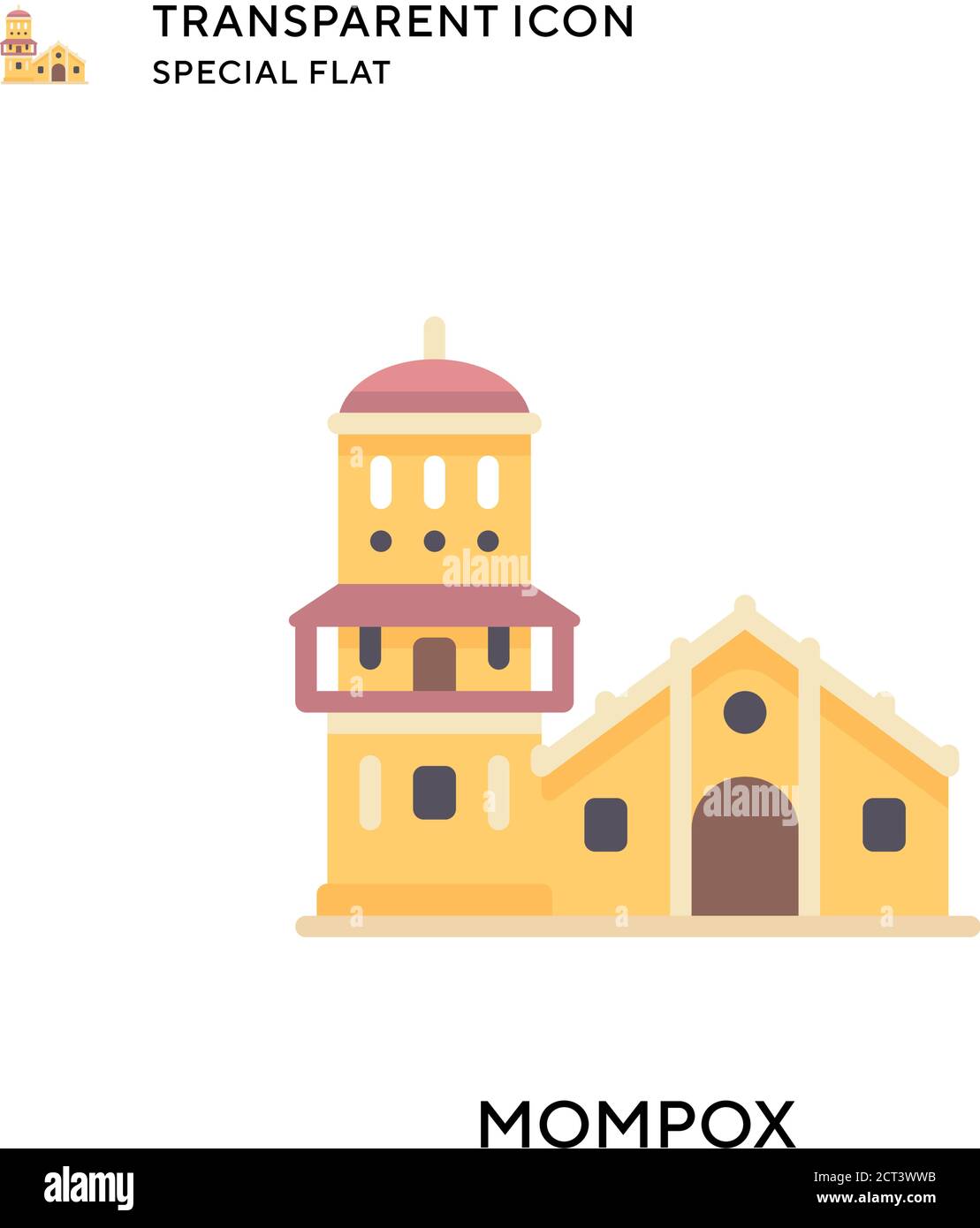 Mompox vector icon. Flat style illustration. EPS 10 vector Stock Vector ...