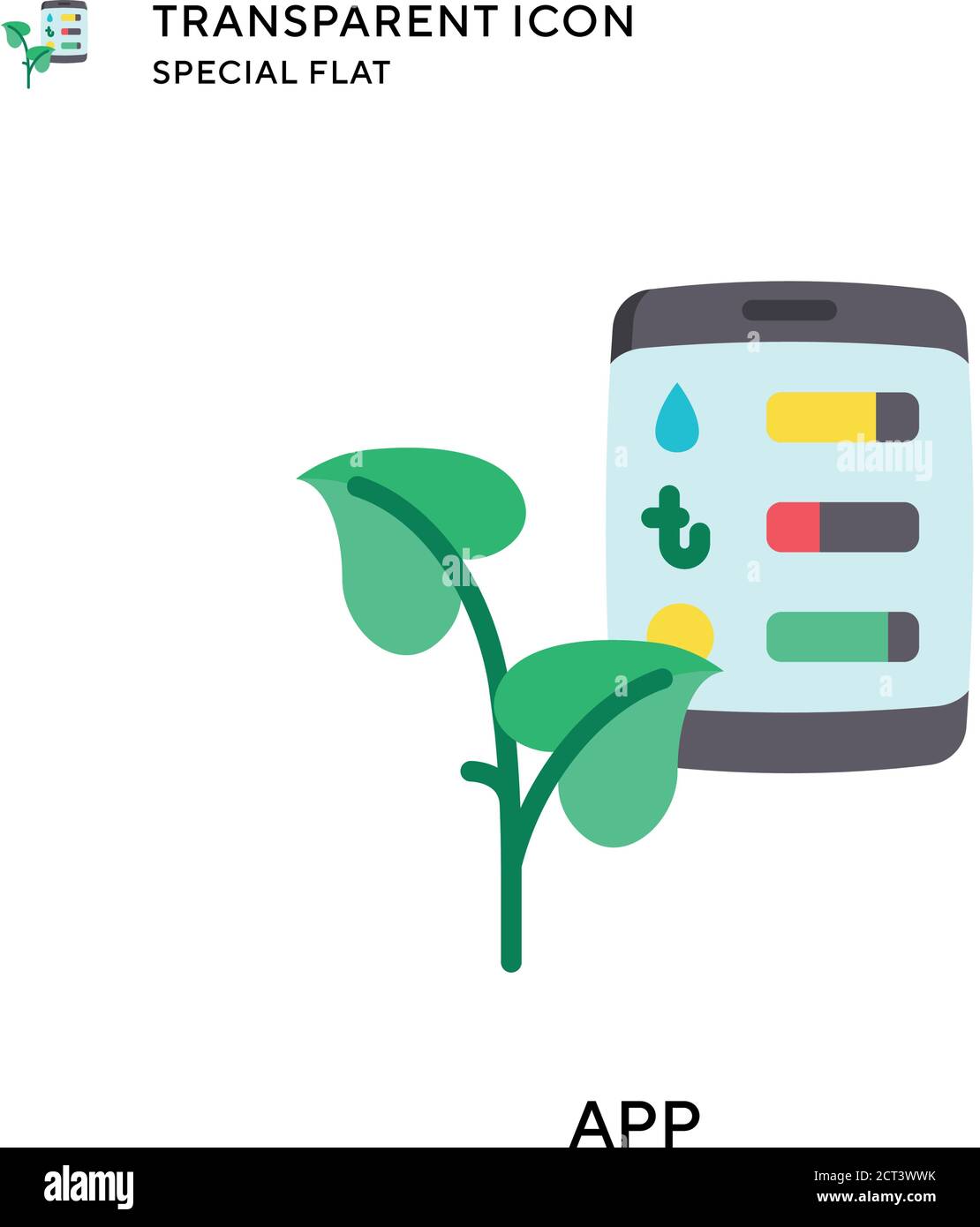 App vector icon. Flat style illustration. EPS 10 vector Stock Vector ...