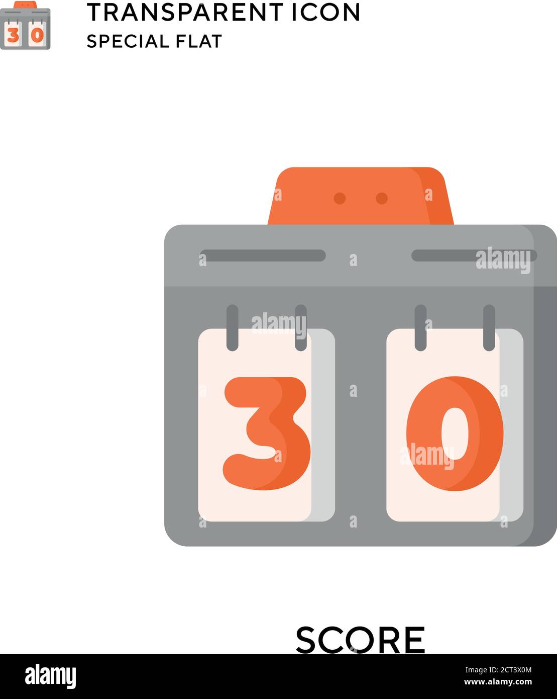 Score vector icon. Flat style illustration. EPS 10 vector Stock Vector ...