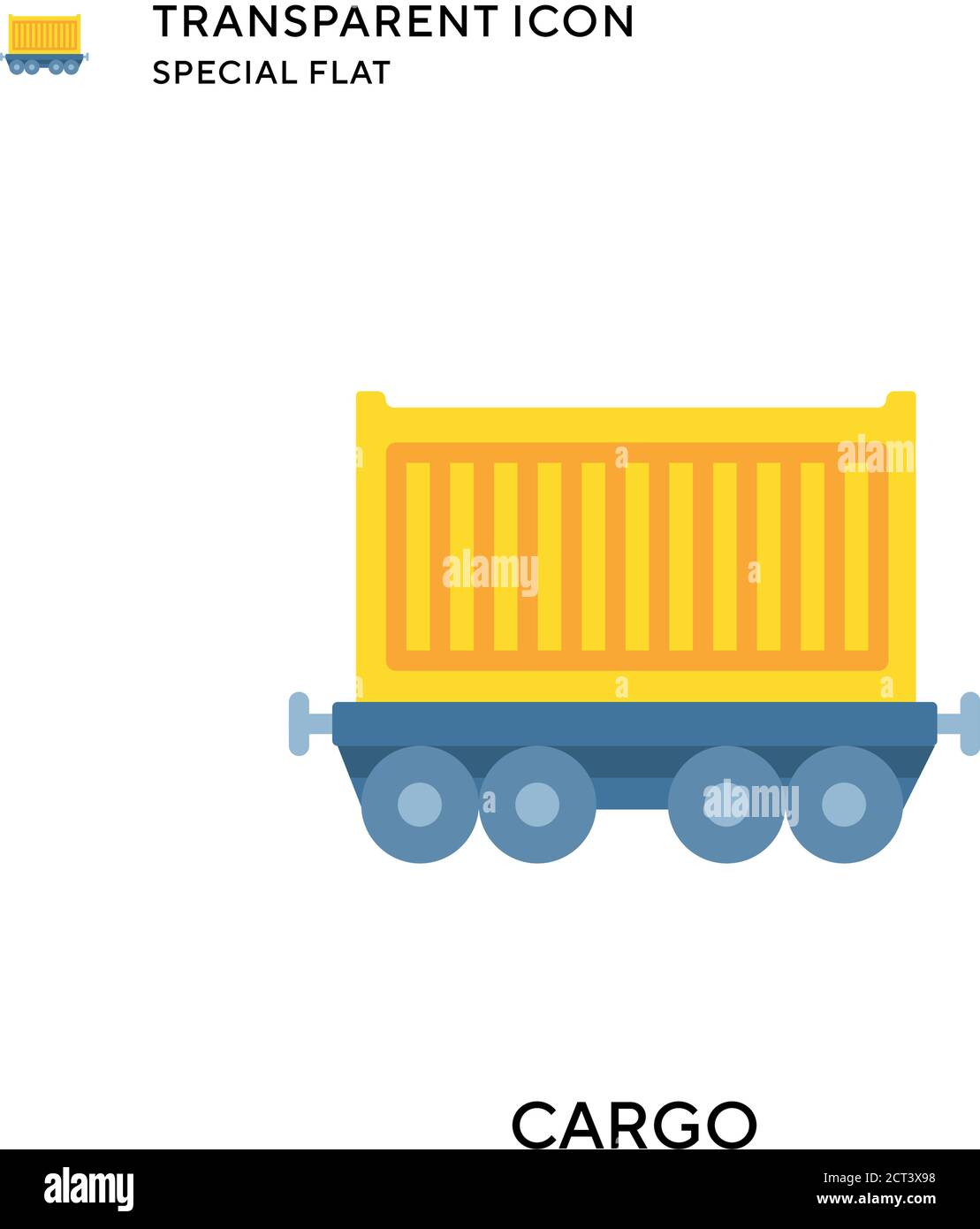 Cargo vector icon. Flat style illustration. EPS 10 vector Stock Vector ...