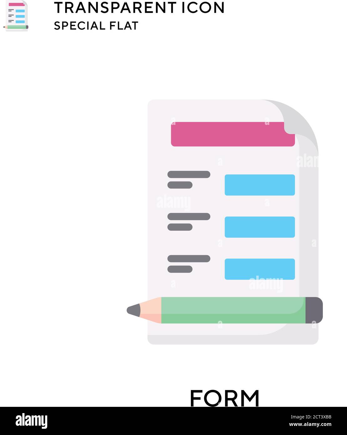 Form vector icon. Flat style illustration. EPS 10 vector Stock Vector ...
