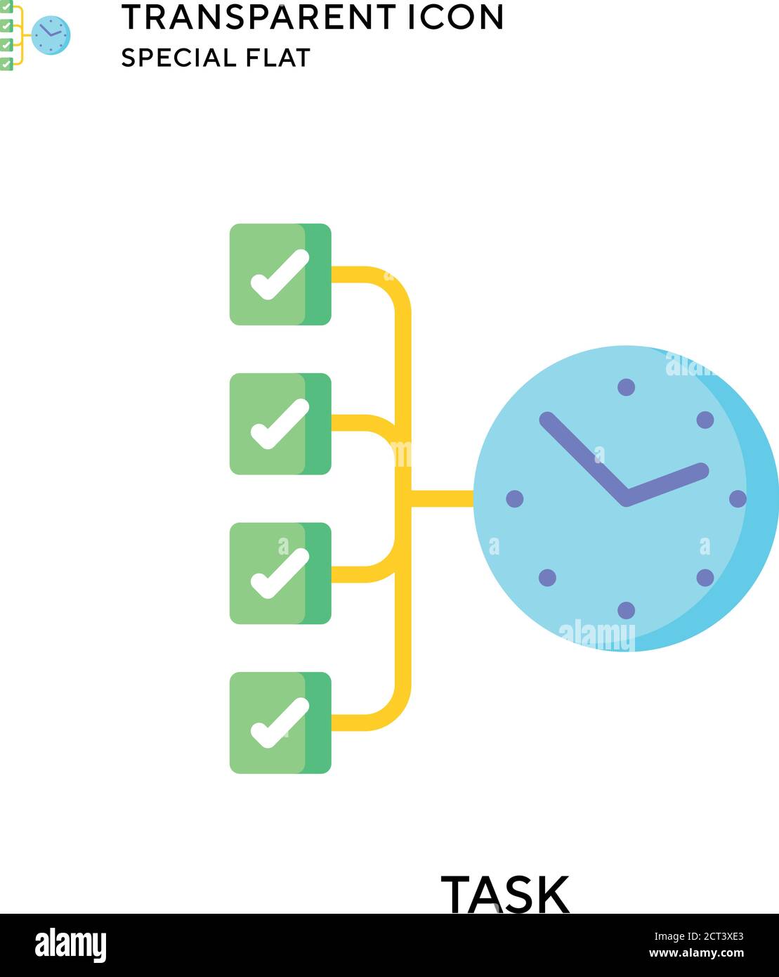 Task vector icon. Flat style illustration. EPS 10 vector Stock Vector ...