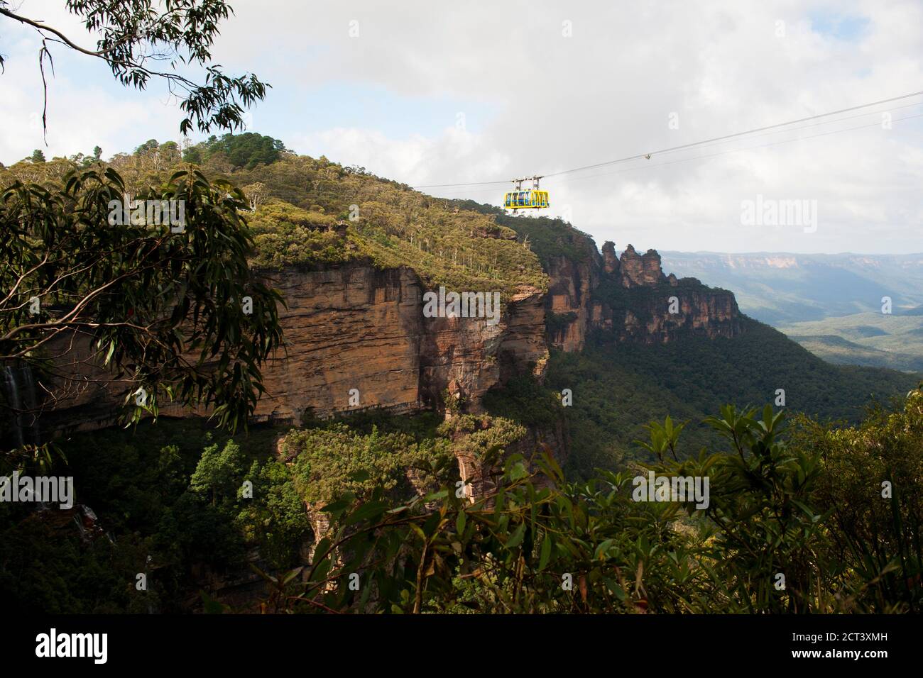 Scenic Skyway Glass Bottom Cable Car, Blue Mountains, Australia Stock ...