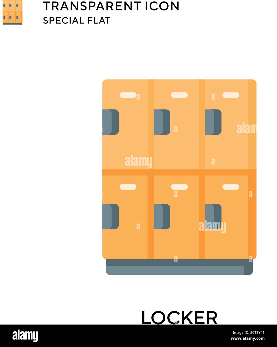 Locker vector icon. Flat style illustration. EPS 10 vector Stock Vector ...