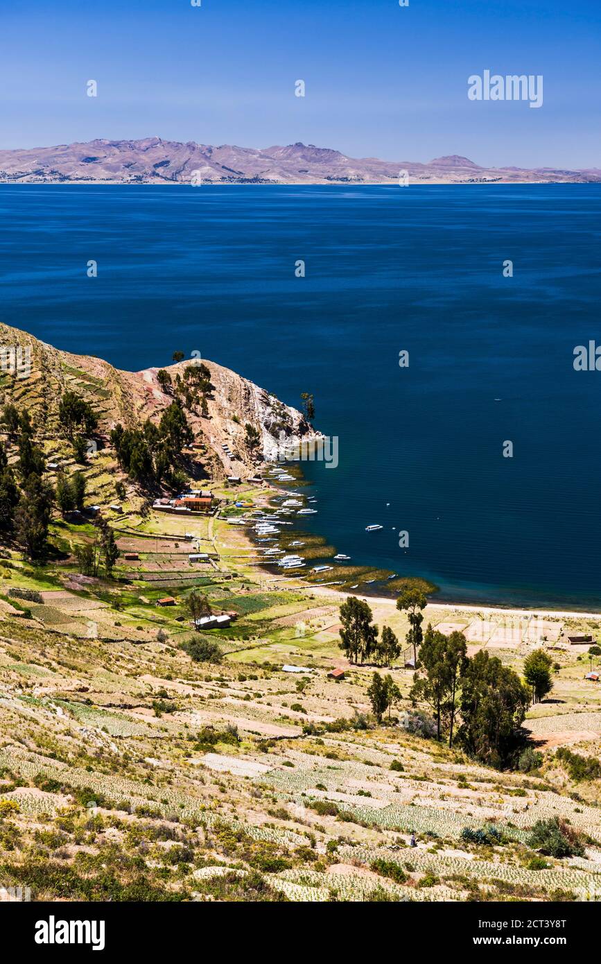 Isla del Sol (Island of the Sun), Lake Titicaca, Bolivia, South America ...