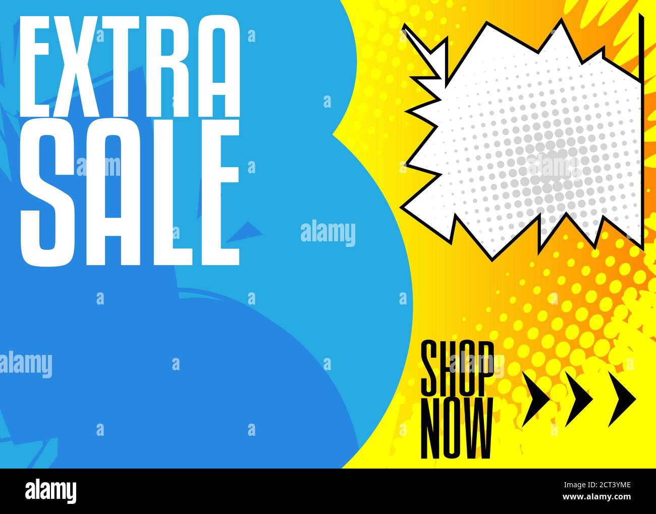 Comic book fashion sale, unique social media post design. Cartoon ...