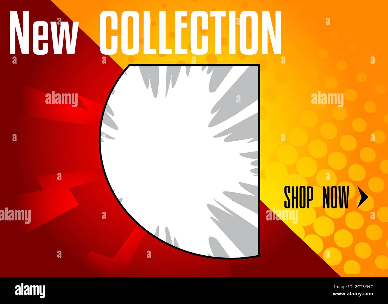 Comic book fashion sale, unique social media post design. Cartoon ...