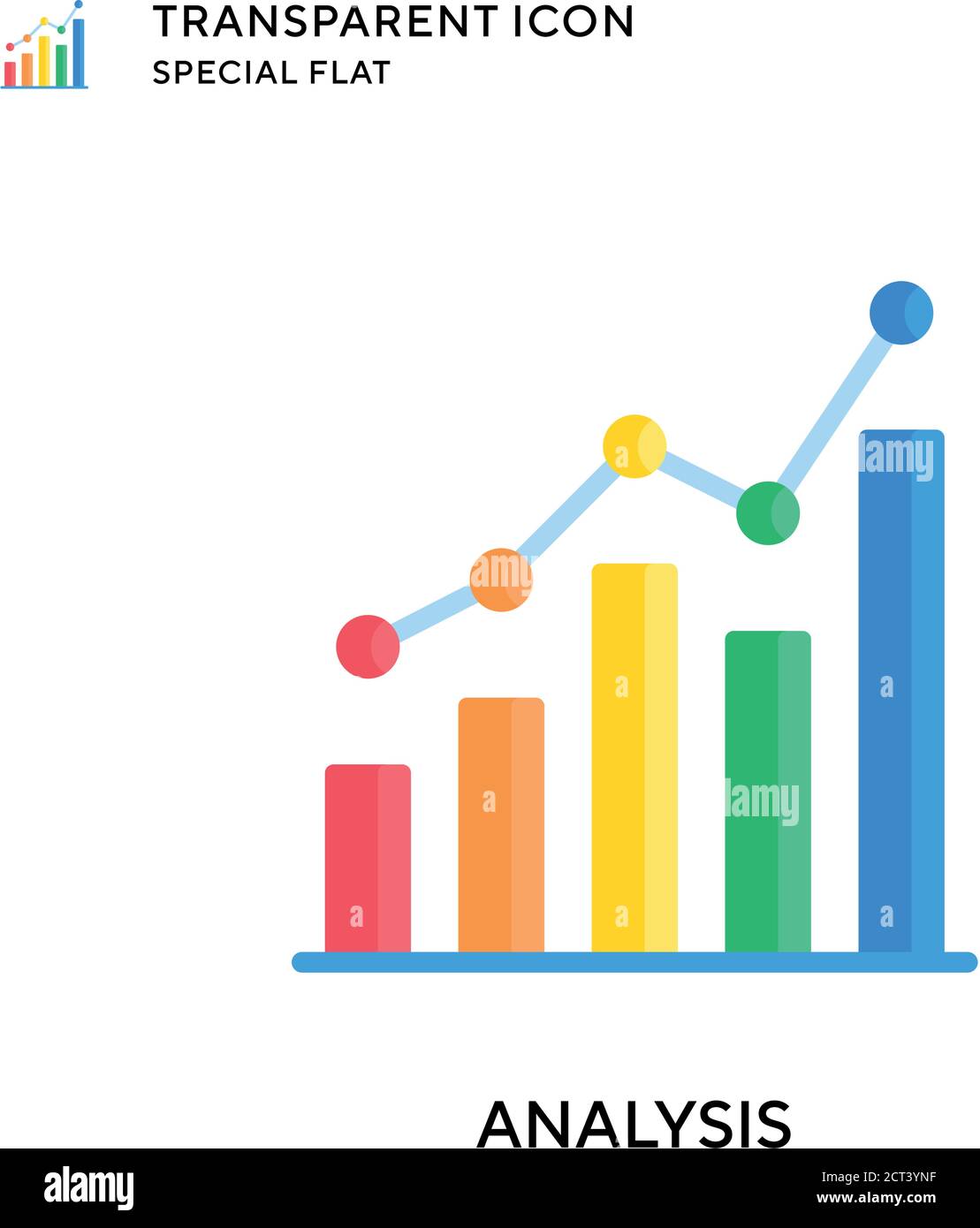 Analysis vector icon. Flat style illustration. EPS 10 vector Stock ...