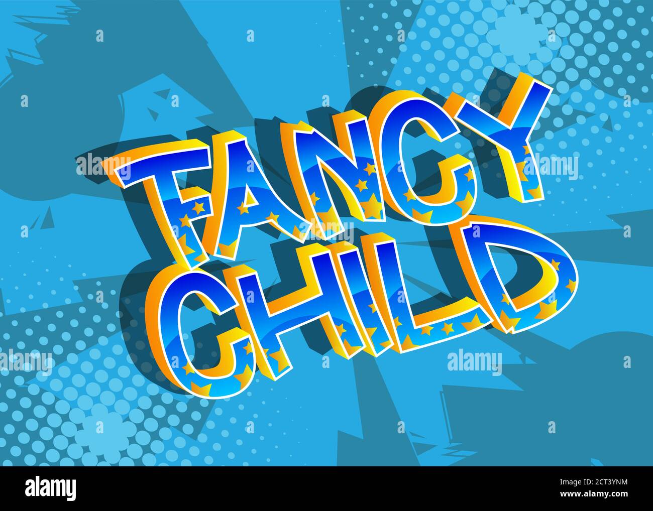 Fancy Child Comic book style cartoon words on abstract comics ...