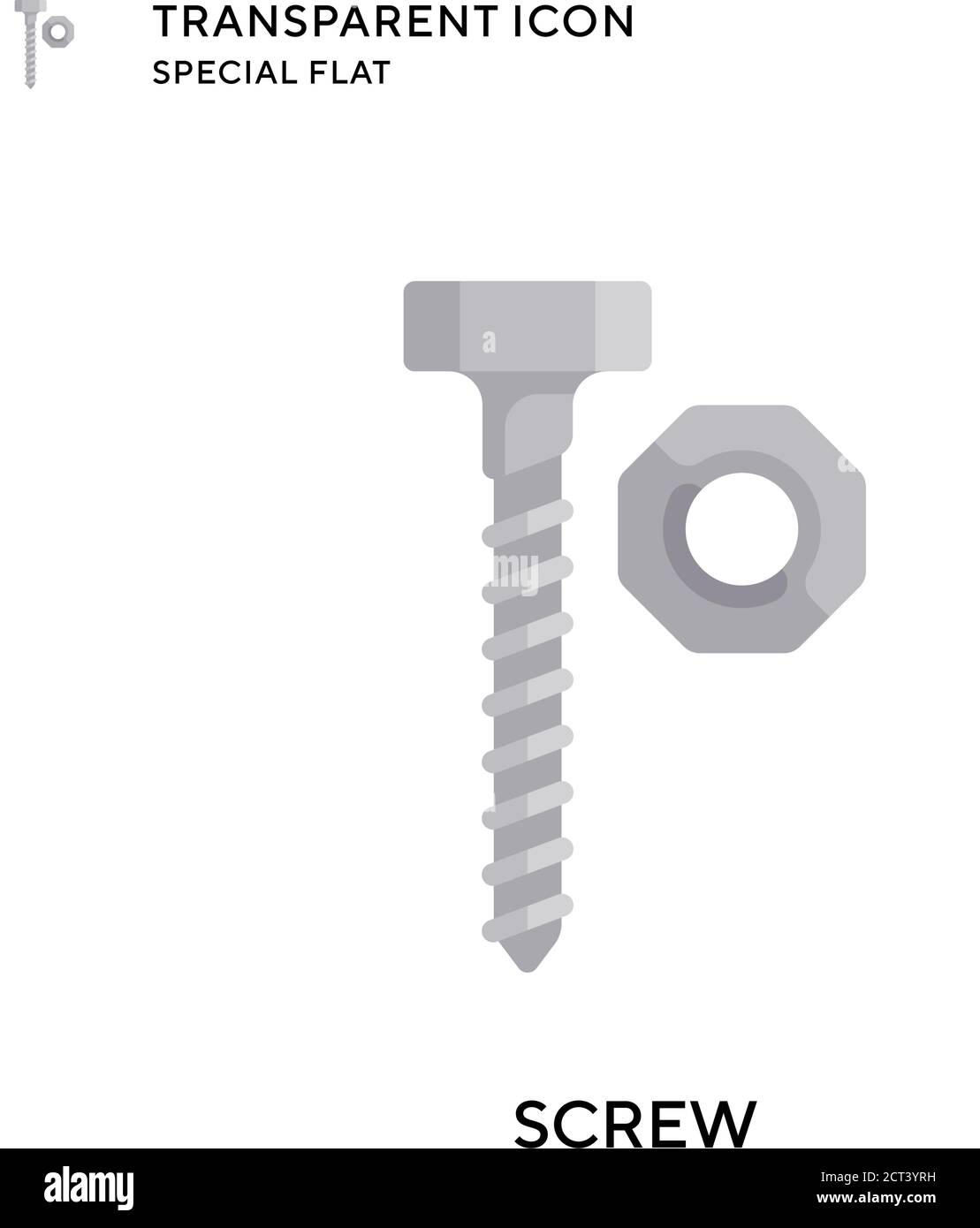 Hex head cap screw Stock Vector Images - Alamy