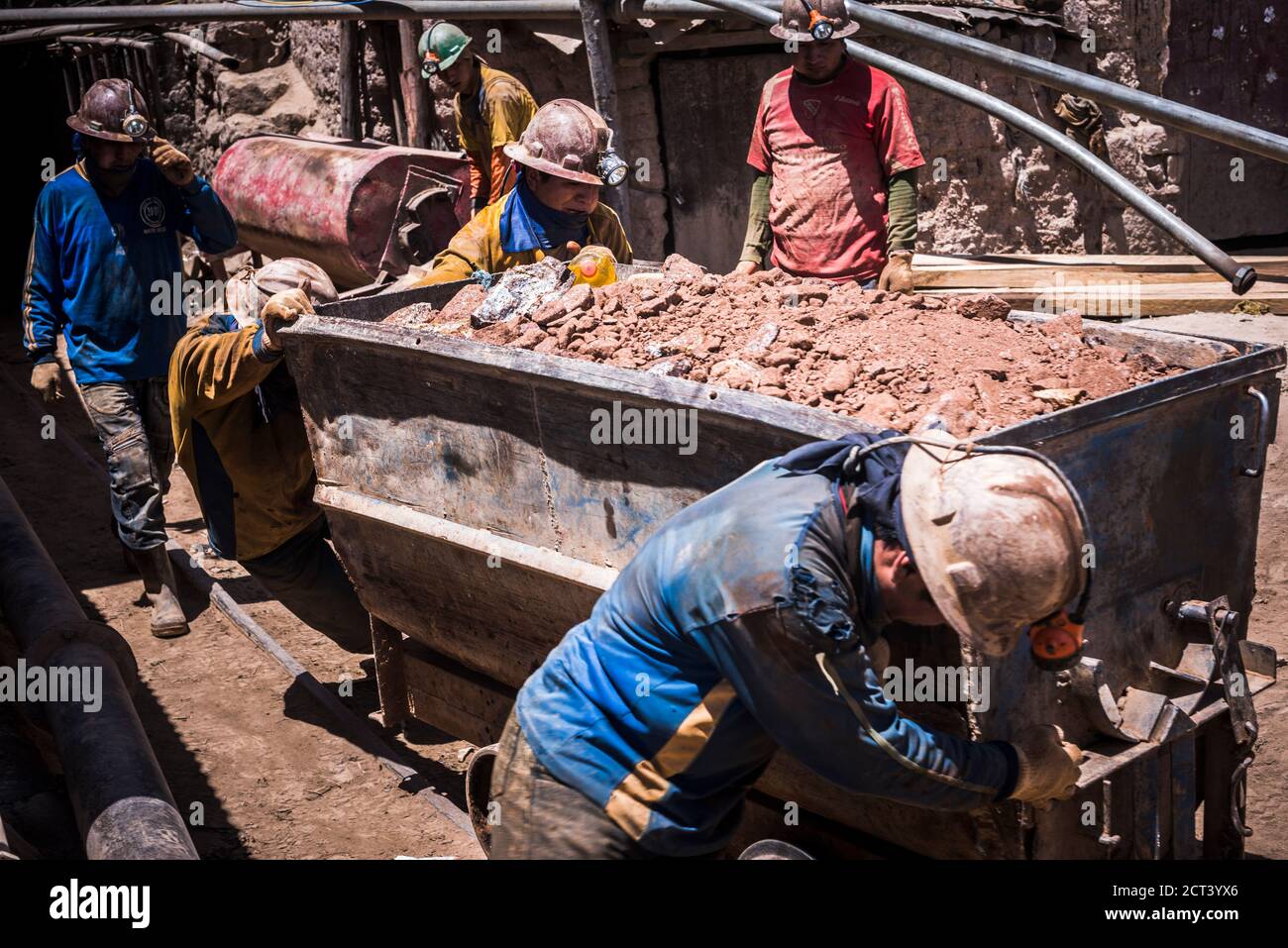 Bolivian miners working potosi hi-res stock photography and images - Alamy