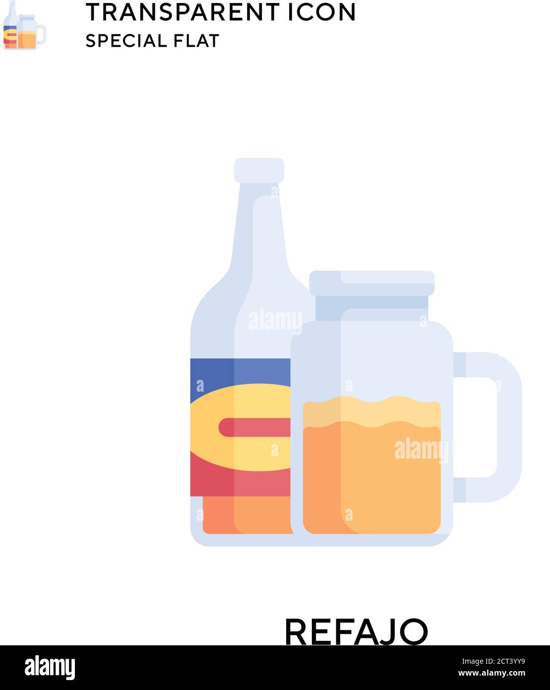 Refajo vector icon. Flat style illustration. EPS 10 vector Stock Vector ...