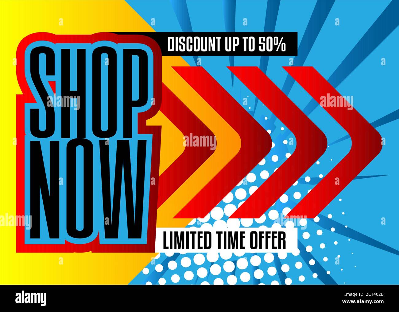 Comic book fashion sale, unique social media post design. Cartoon ...
