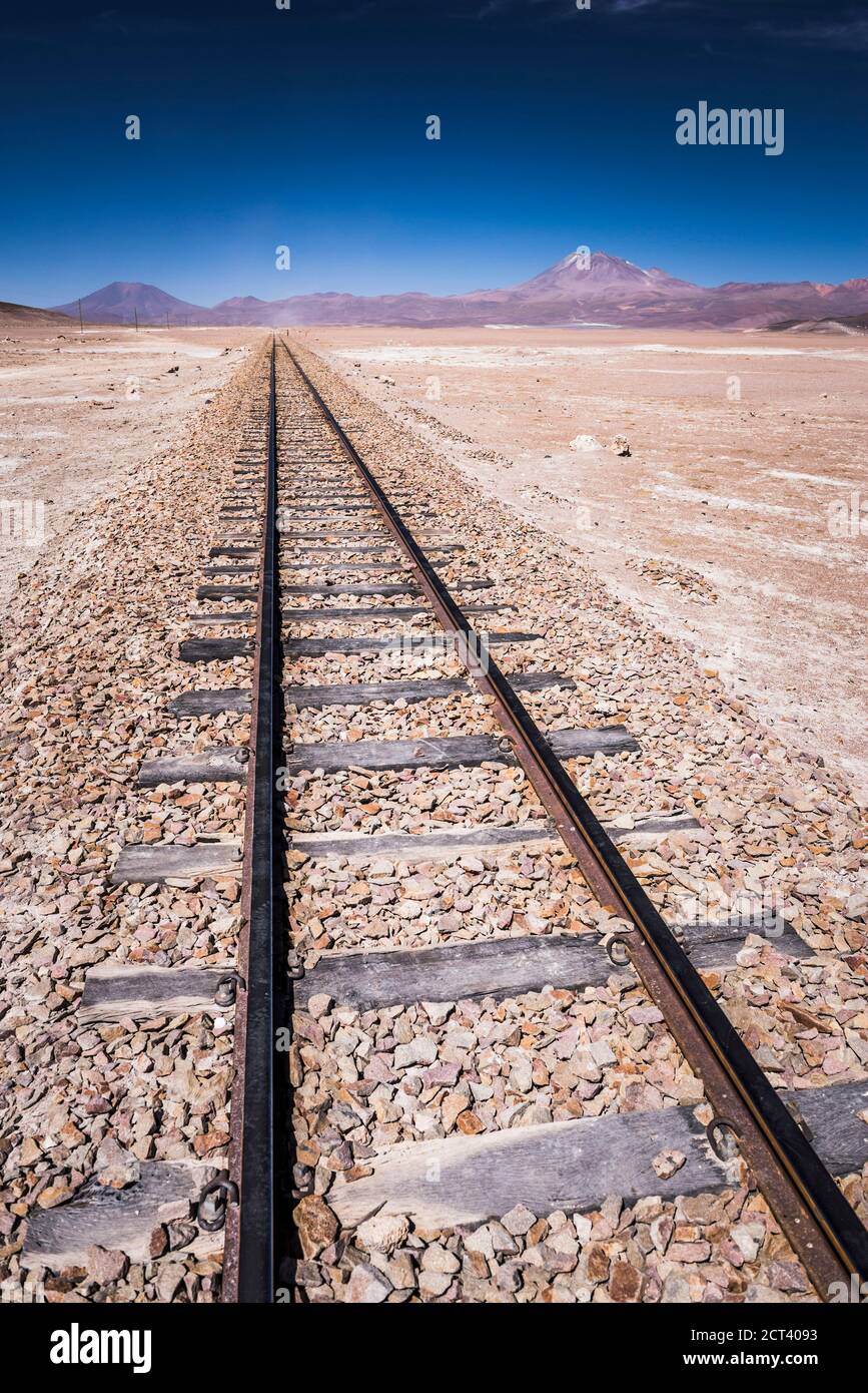 Old train tracks used by mining industry to carry goods through ...