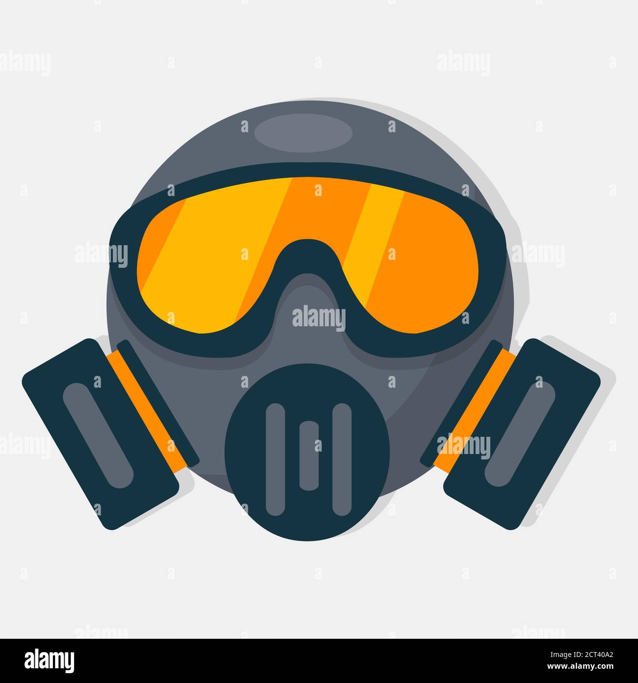 gas mask vector illustration in flat style Stock Vector Image & Art - Alamy