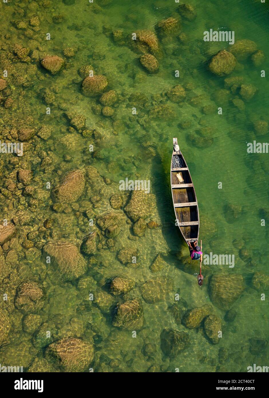 Crystal Clear water of Dawki River near India Bangladesh Border in ...