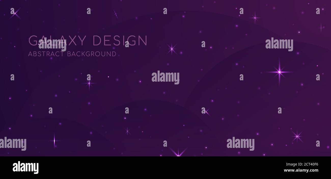 Galaxy background purple color star light glow concept. vector ...