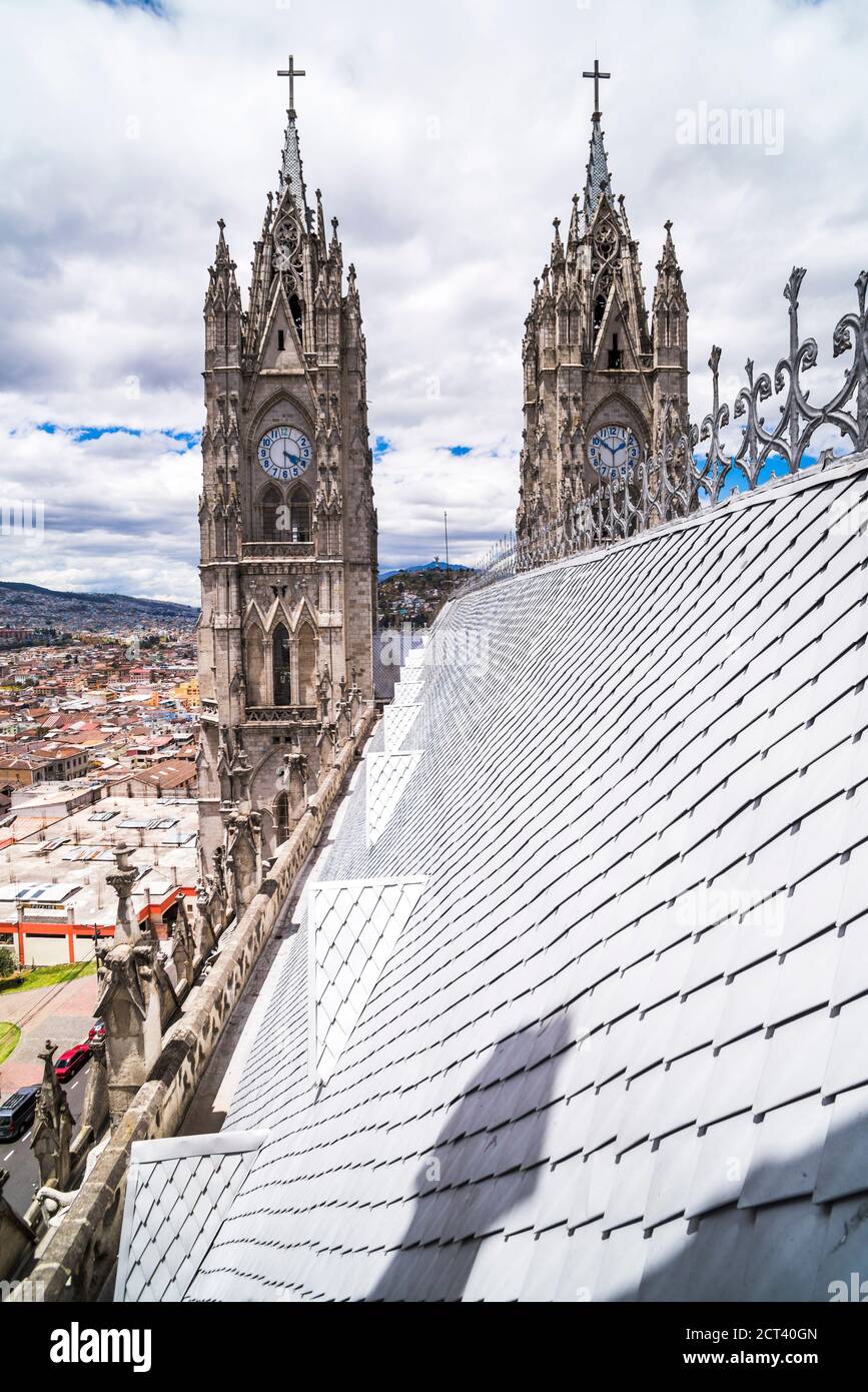 Roof of La Basilica Church, City of Quito, Old Town, UNESCO World ...