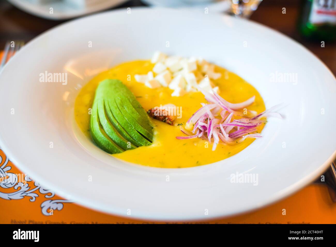 Locro de Papa, a traditional Ecuadorian Potato Soup at Plaza Grande ...