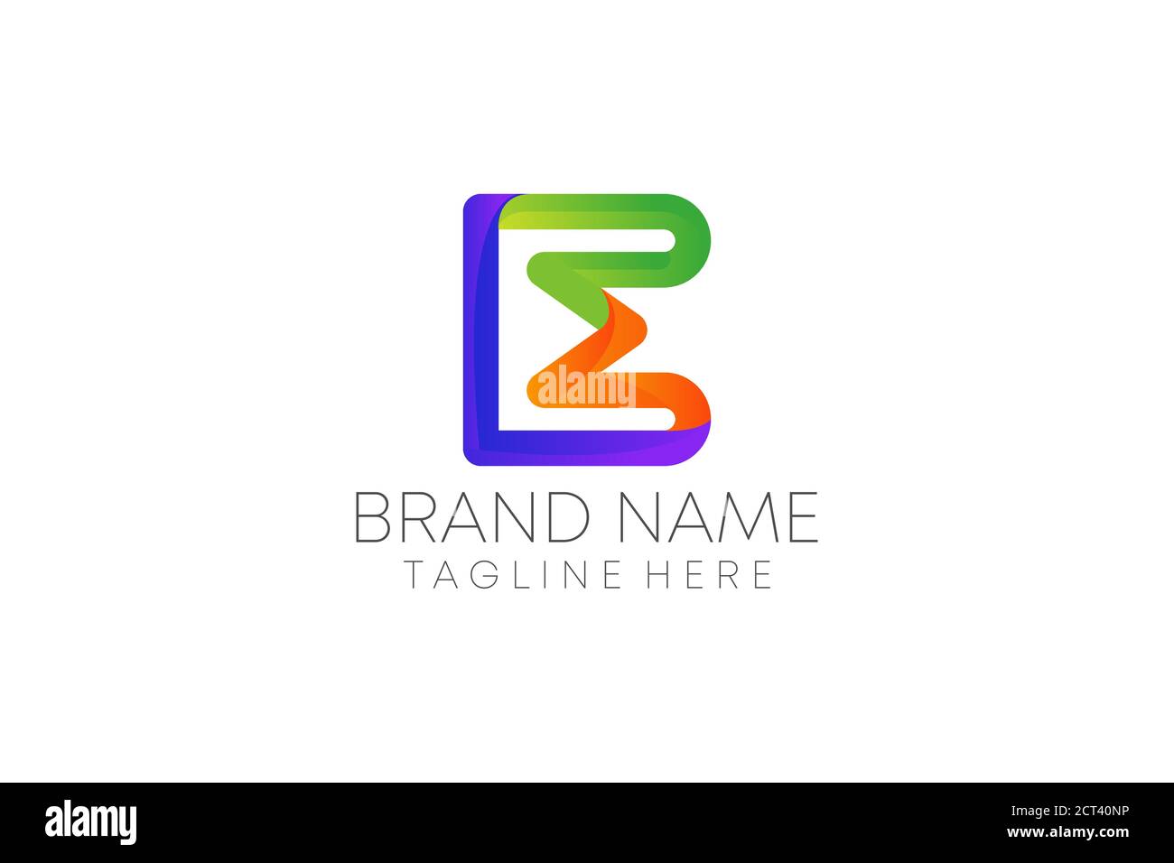 colorful e letter logo design vector for business Stock Vector Image ...