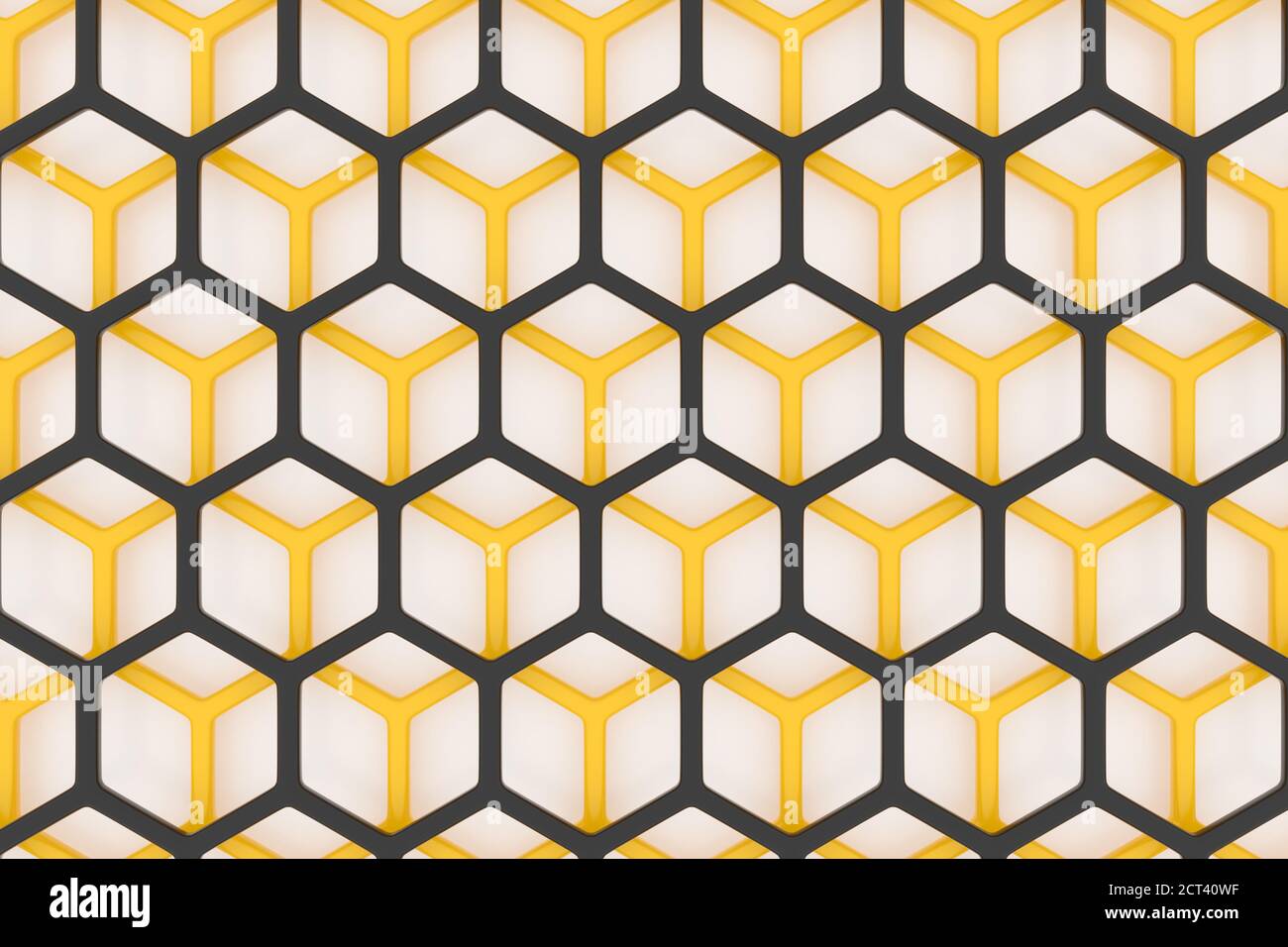 Yellow Beehive Pattern