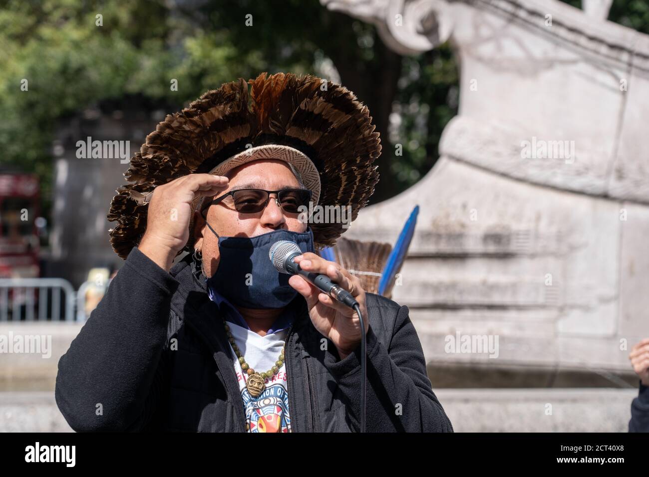 NEW YORK, NY – SEPTEMBER 20, 2020: Roberto "Mukaro" Borrero speaks ...