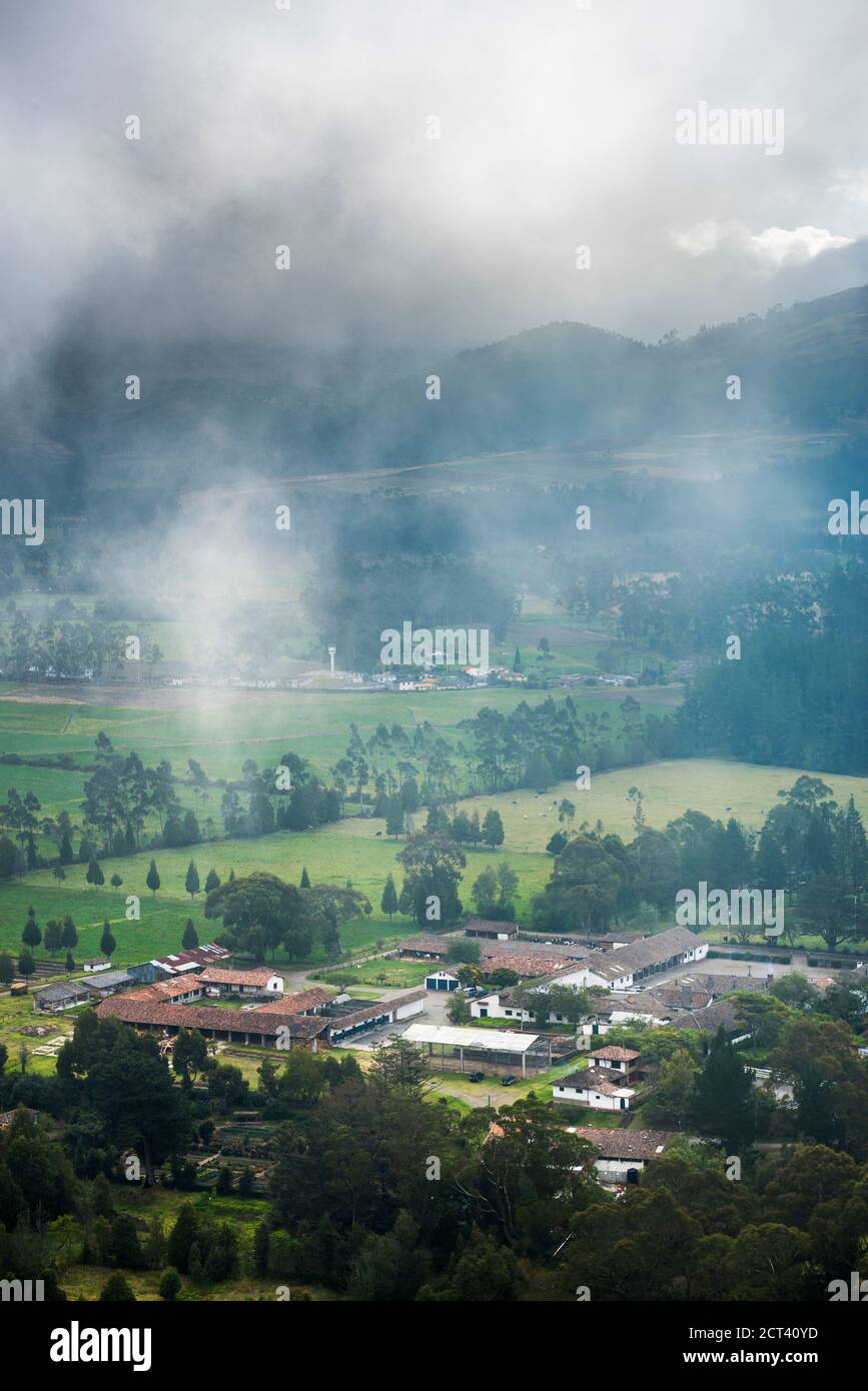 Hacienda Zuleta farmhouse, Imbabura, Ecuador, South America Stock Photo ...