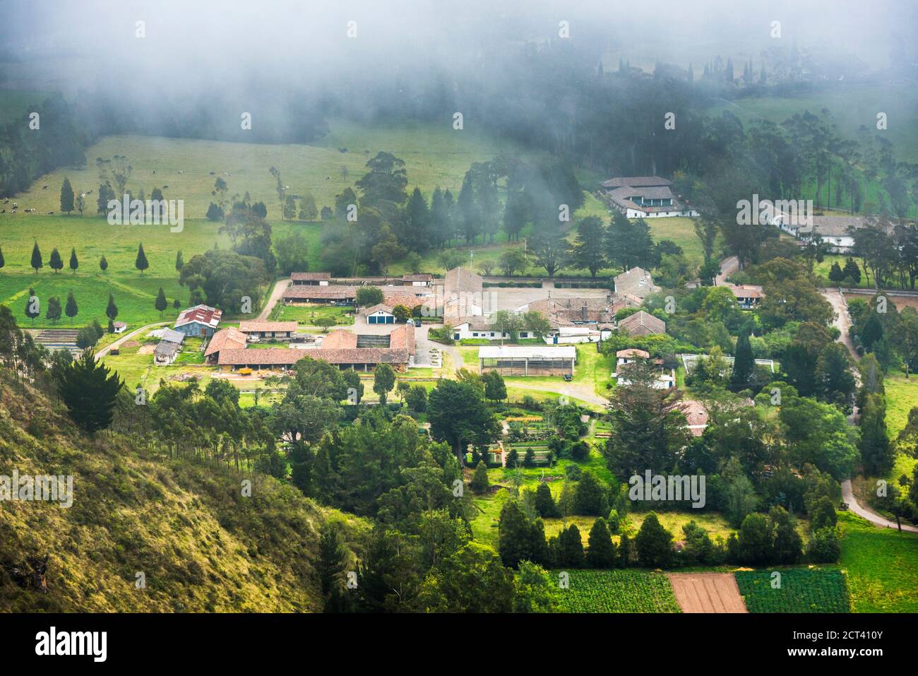 Hacienda Zuleta farmhouse, Imbabura, Ecuador, South America Stock Photo ...