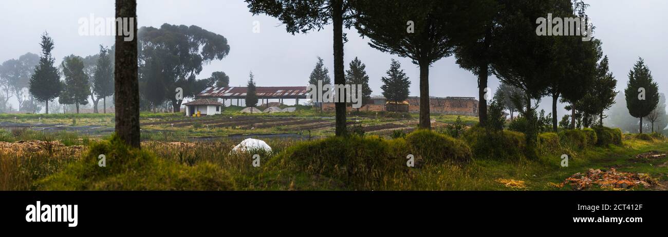 Hacienda Zuleta farm buildings, Imbabura, Ecuador, South America Stock ...