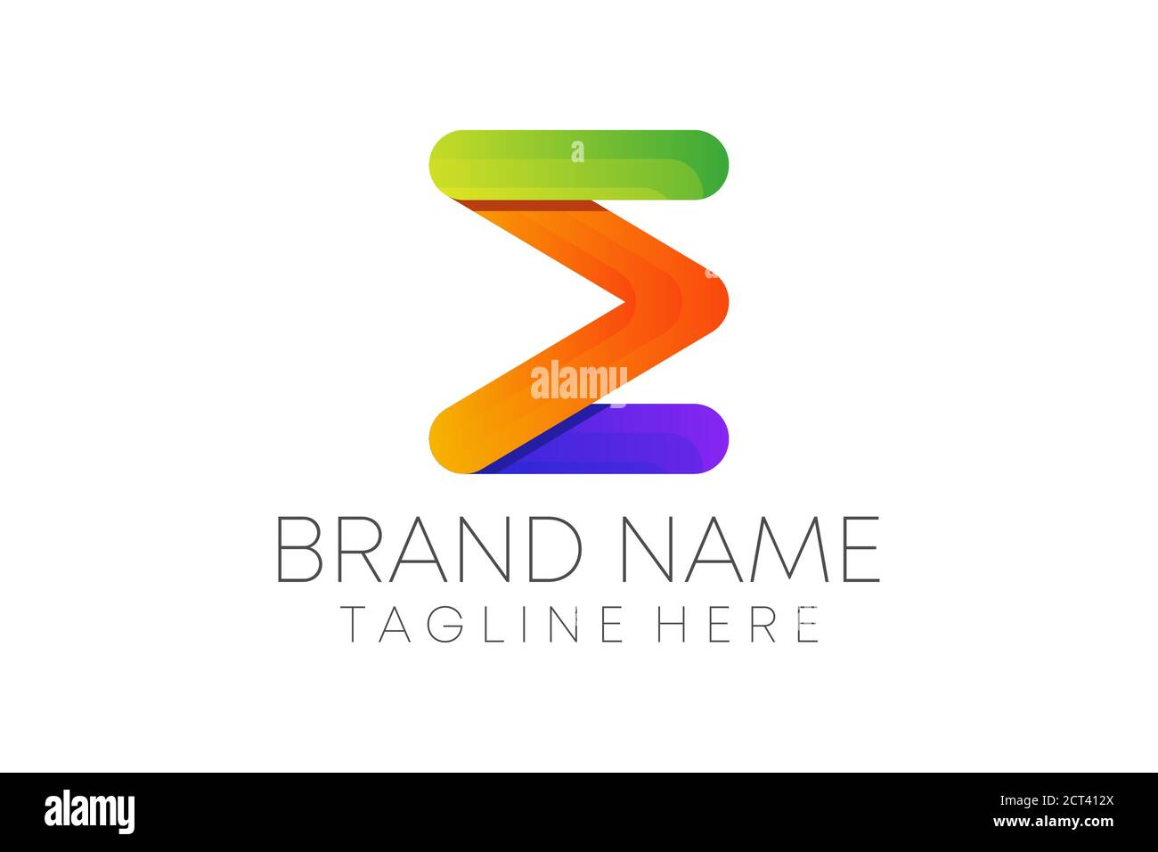 colorful e letter logo design vector for business Stock Vector Image ...