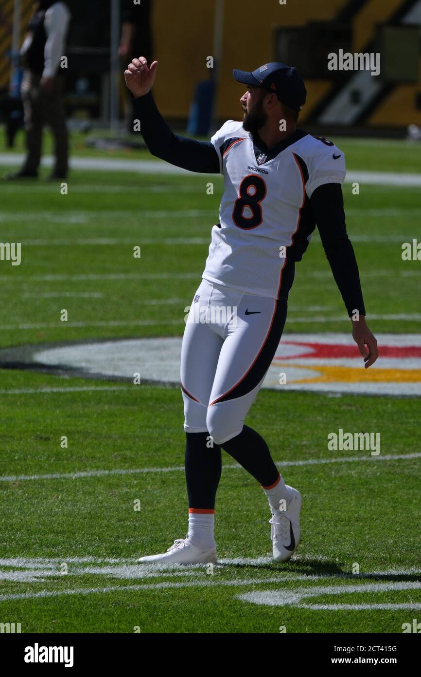 Pittsburgh, PA, USA. 20th Sep, 2020. Brandon McManus #8 during the Pittsburgh Steelers vs Denver ...