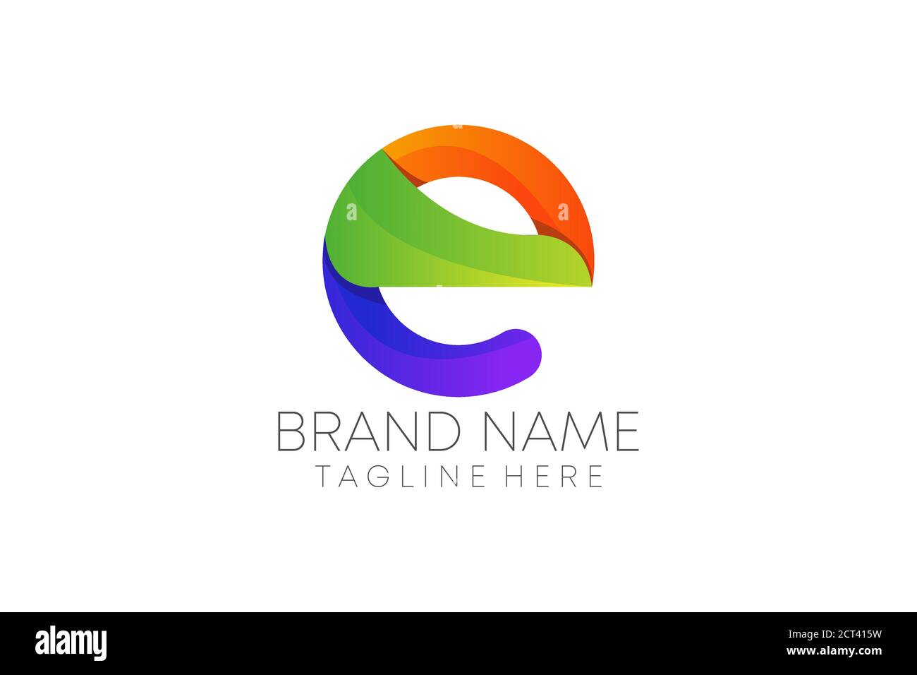 colorful e letter logo design vector for business Stock Vector Image ...