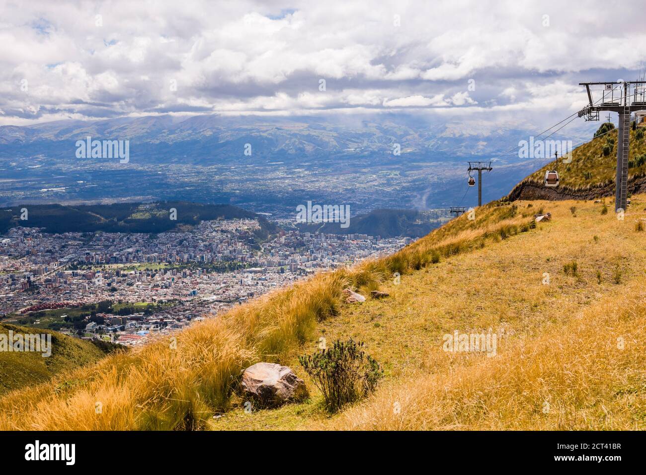 Teleferiqo, the gondola up to Pichincha Volcano, Quito, Pichincha ...
