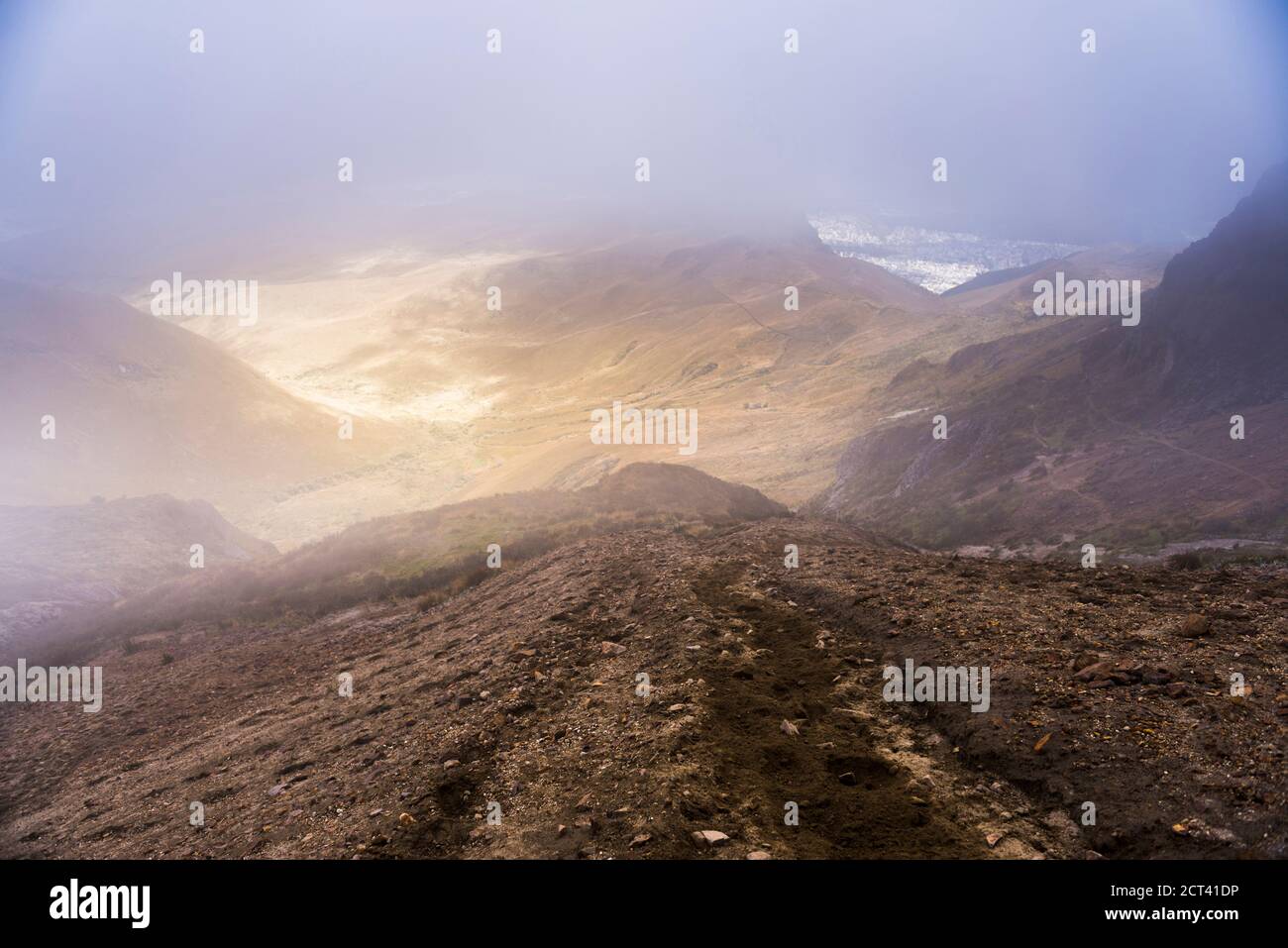 Sandy section of Pichincha Volcano, Quito, Pichincha Province, Ecuador ...