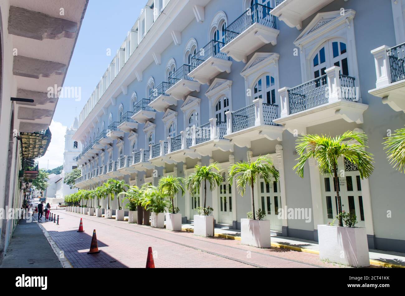 Perspective view of a street in the Old Town on a Saturday during the ...