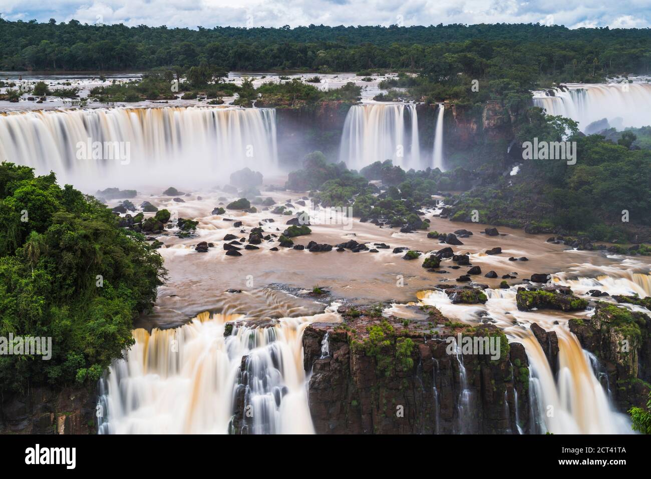 Iguazu Falls (aka Iguacu Falls or Cataratas del Iguazu), the Brazilian ...