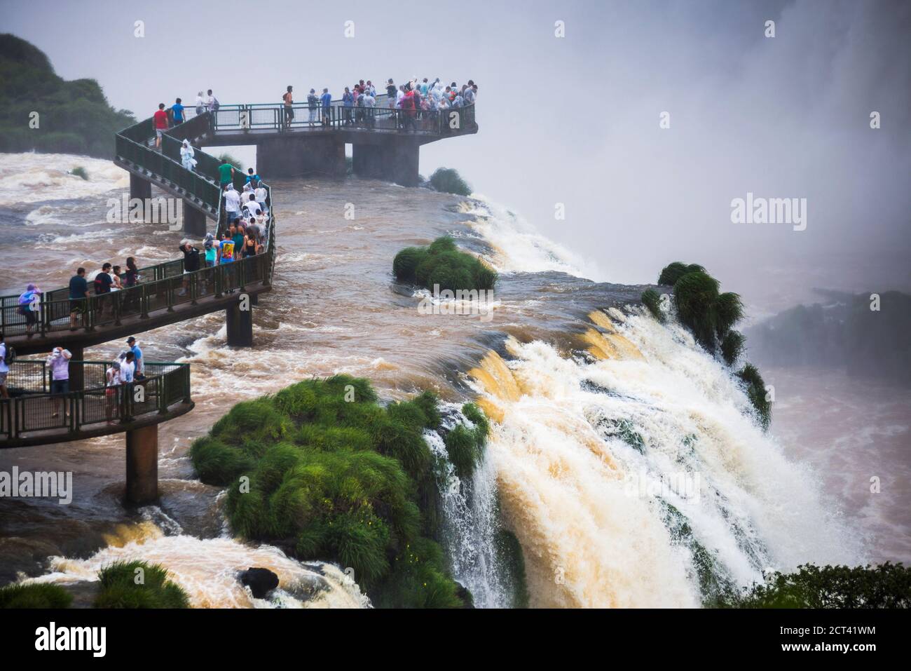 Iguazu Falls (aka Iguacu Falls or Cataratas del Iguazu), Brazil Side ...