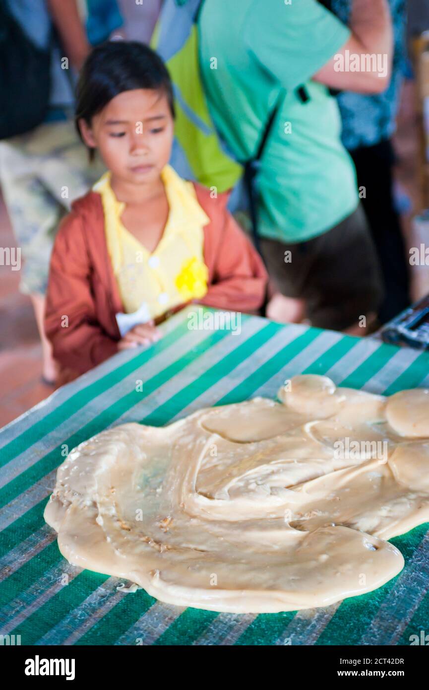 Making Sweets in the Mekong Delta, Vietnam, Southeast Asia Stock Photo ...